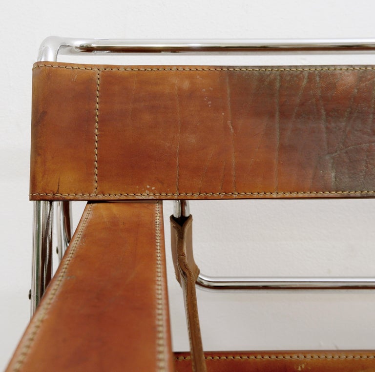 Pair of "Wassily" Chairs by Marcel Breuer, Produced by Cassina, 1980s ...