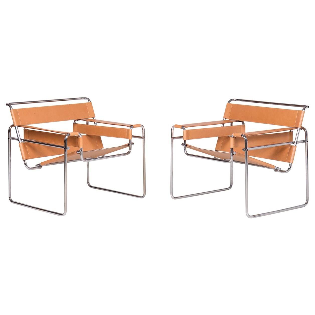 Set of Marcel Breuer Wassily Lounge Chairs For Sale at 1stDibs