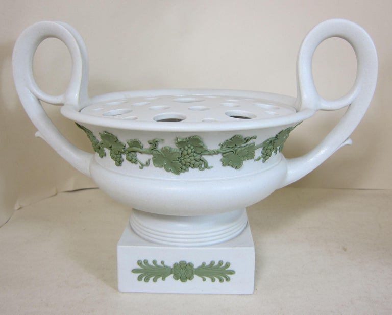 Pair of Wedgwood Stoneware 2 Handled Pot Pourri Vases with Lids and ...