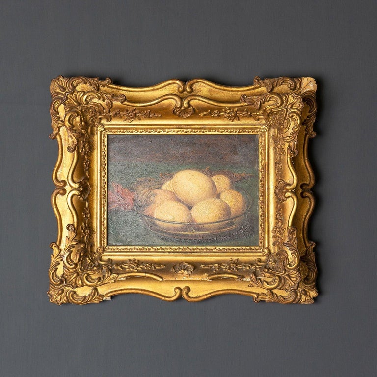 Pair of Welsh Egg Still Life Oils by George Frederick Harris, Early ...