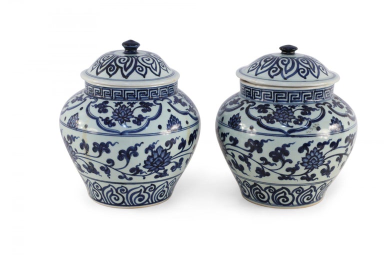 patterned lidded jar