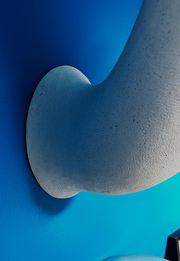 Pair of White Camel Head Wall Mounted Sculptures Signed For Sale at 1stDibs