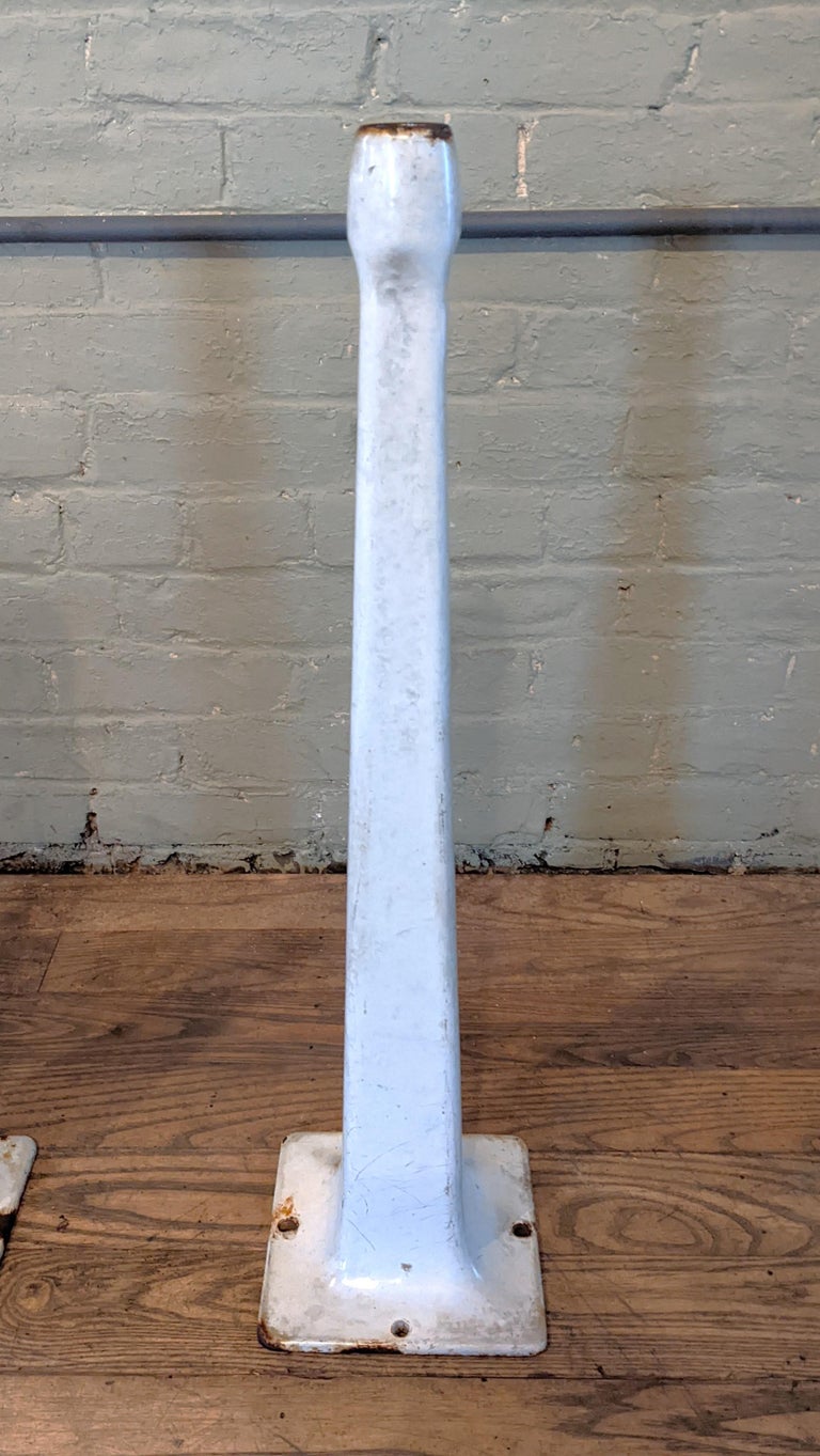 Pair of White Diner Counter Stools For Sale at 1stDibs