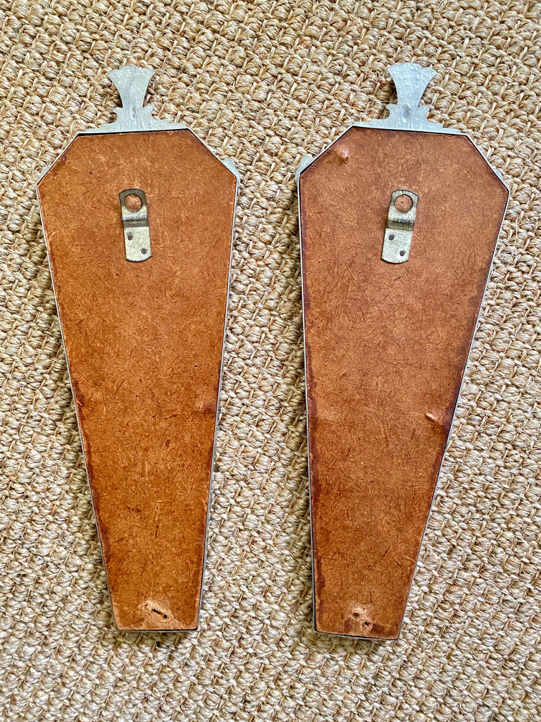 Pair Of White Metal Art Deco / Classical Mirrors From Svenskt Tenn For ...