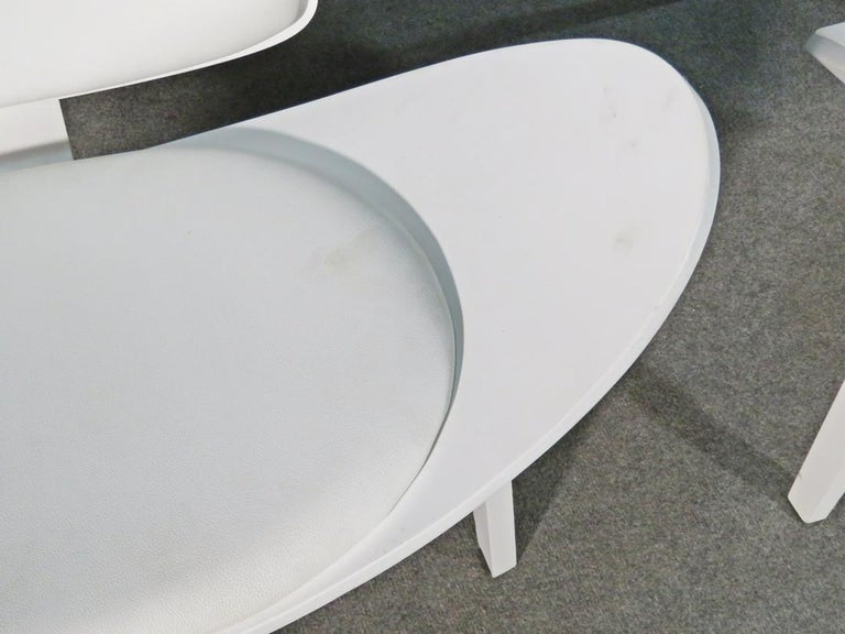Pair of White Shell Chairs in the Style of Hans Wegner For Sale at ...