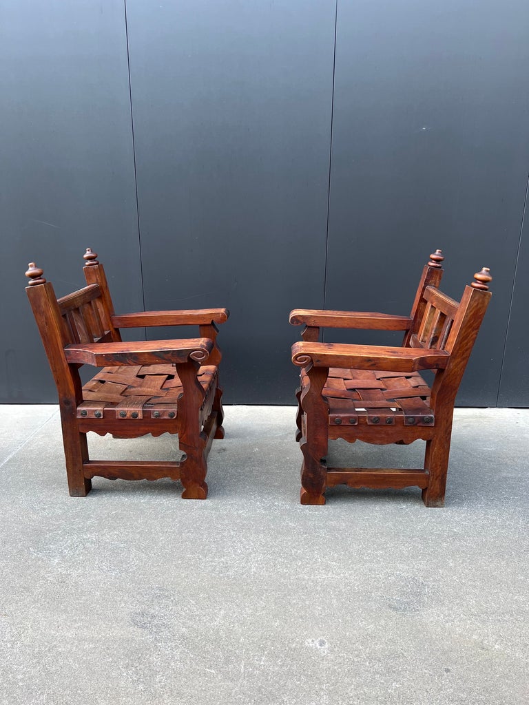 Pair of William Spratling Sabino Arm Chairs For Sale at 1stDibs