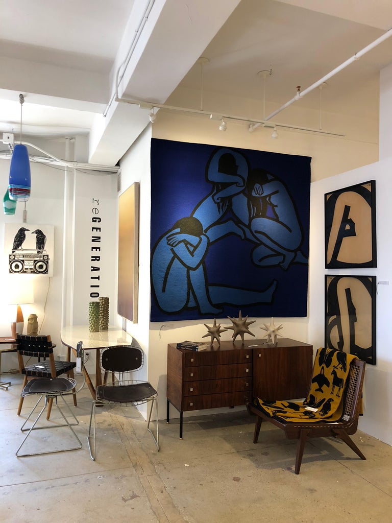 Pair of Wire and Leather Beauborg Stacking Chairs for the Pompidou ...