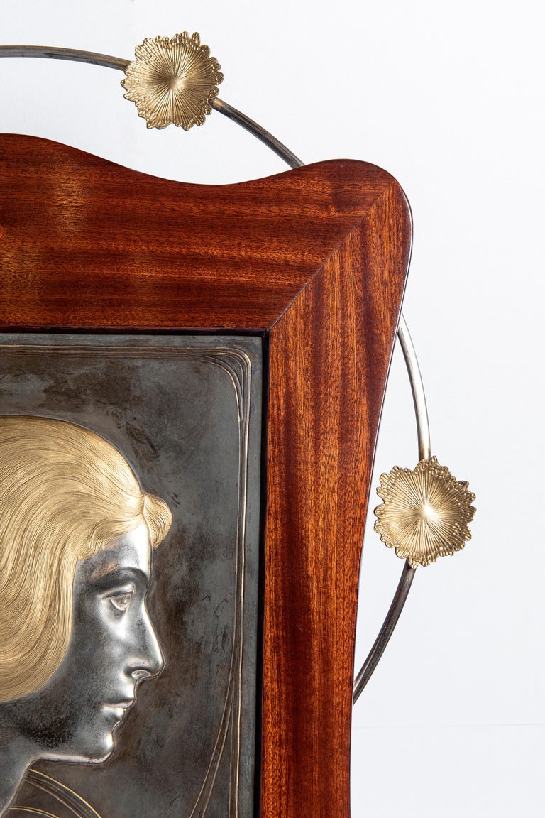 Pair of W.M.F. Plaques Signed Albert Mayer, Art Nouveau Period, Germany ...