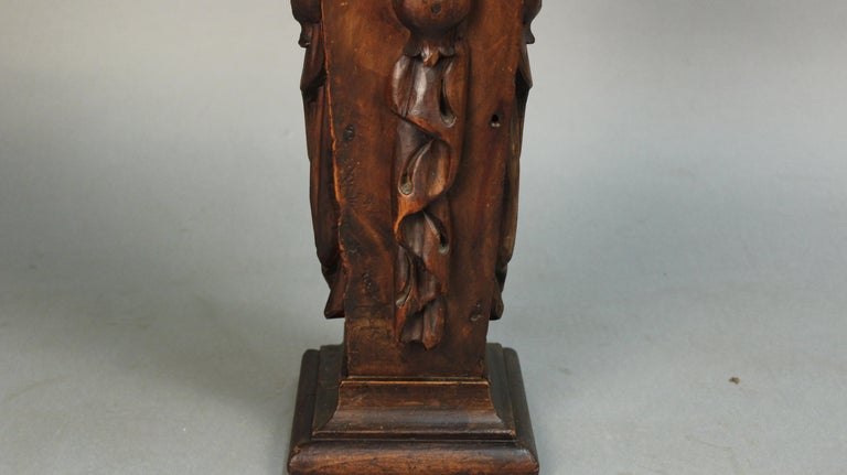 Pair of Wonderful Carved Wood Victorian Newell Post For Sale at 1stDibs ...