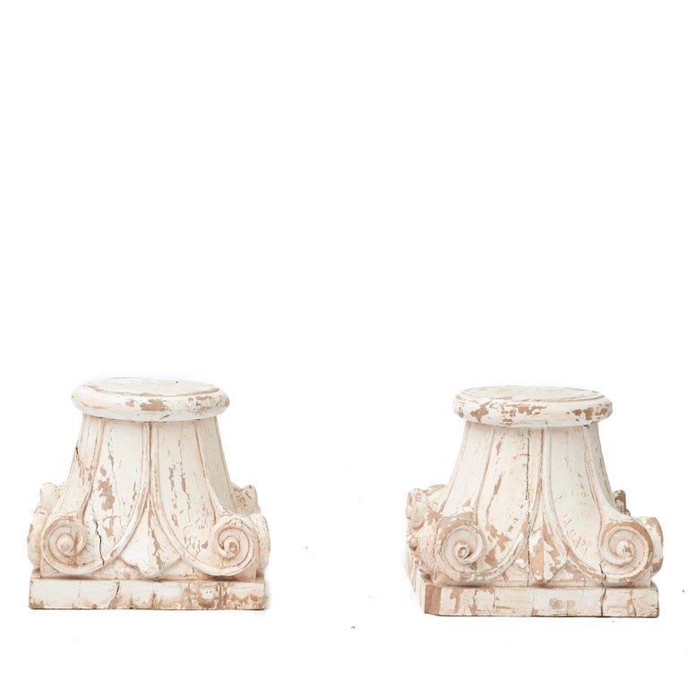 Pair of Wood Capitals, c 1880-1900 For Sale at 1stDibs