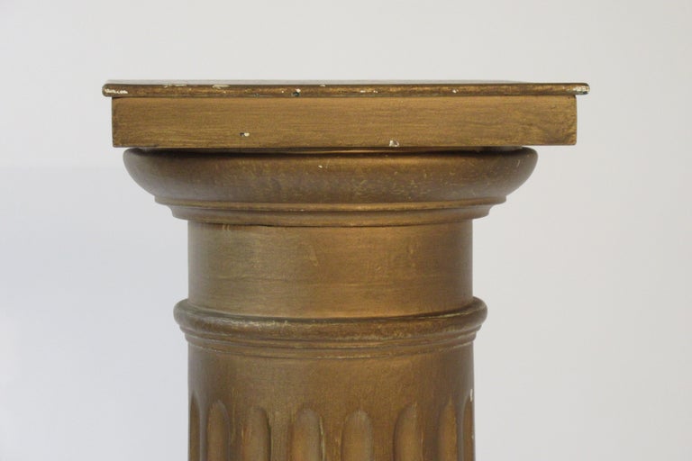 Pair of Wood Column Pedestals at 1stDibs