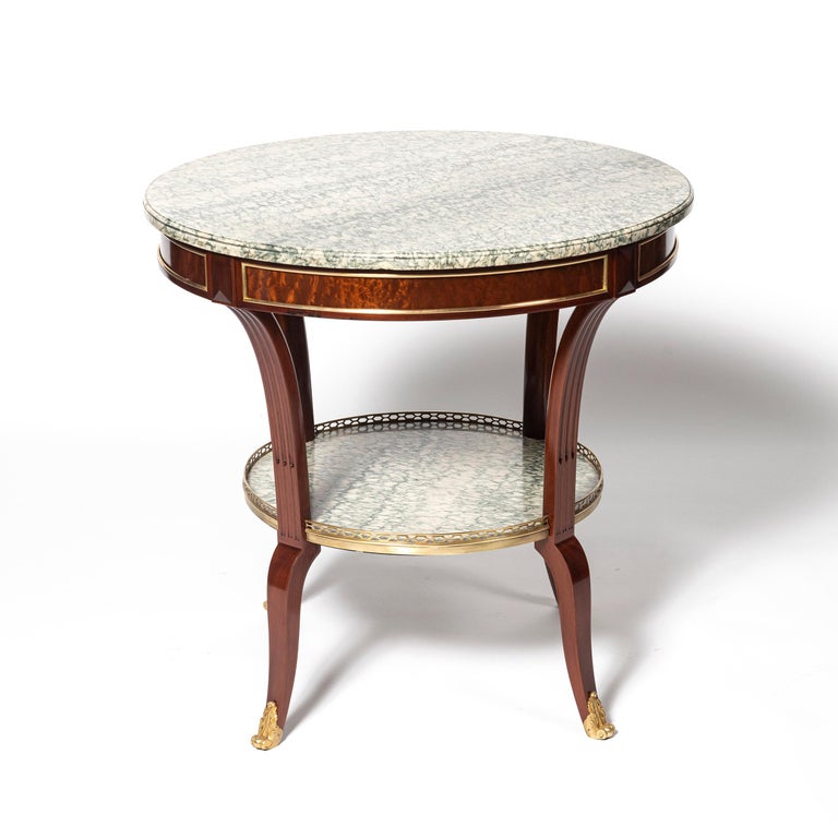 Pair of Wood, Marble and Bronze Side Tables, France, Late 19th Century ...