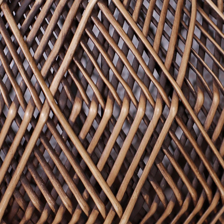 Pair of Woven Rattan or Reed Table Lamps at 1stDibs