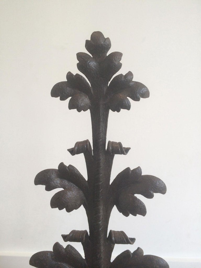 Pair of Wrought Iron Andirons, Very Fine Work, French, 19th Century For ...