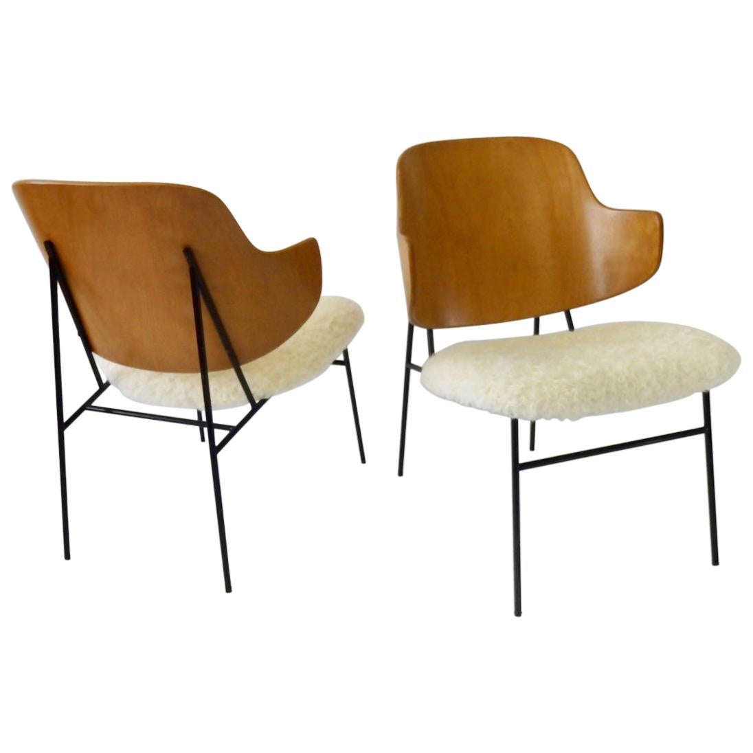 Pair of Ib Kofod-Larsen Penguin Chairs at 1stDibs