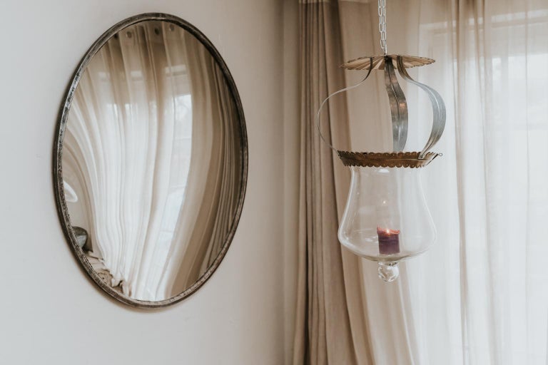 Pair of Extra Large Convex Railway Mirrors at 1stDibs