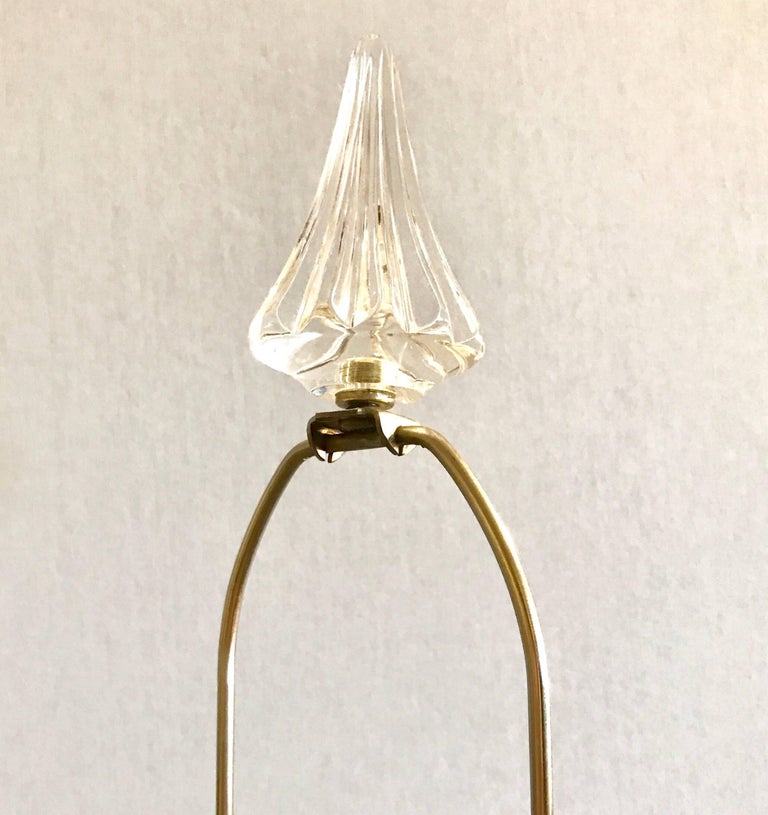 Pair of Extra Large Italian Crystal Table Lamps For Sale at 1stDibs