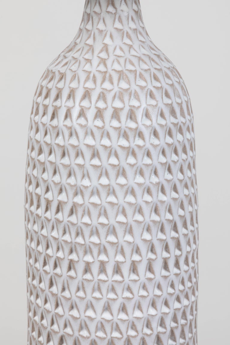 Pair of XXL White Carved Bottle Lamps by Victoria Morris for Lawson ...