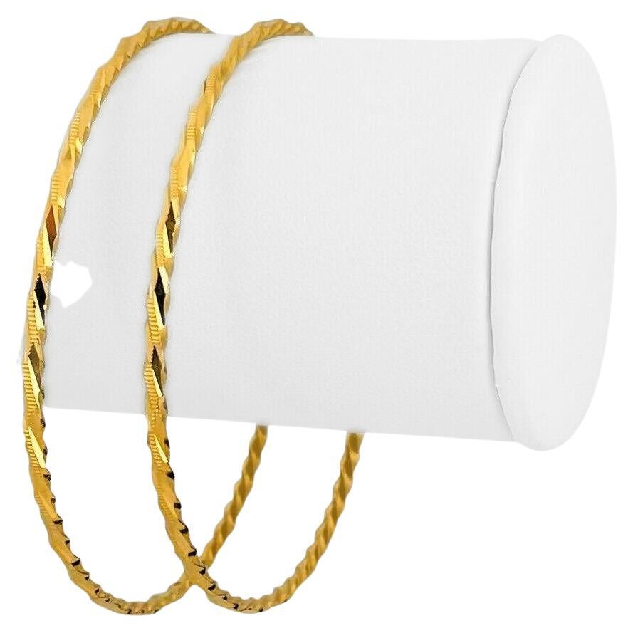 BUCCELLATI Pair of Ivory and Gold Bangle Bracelets at 1stDibs