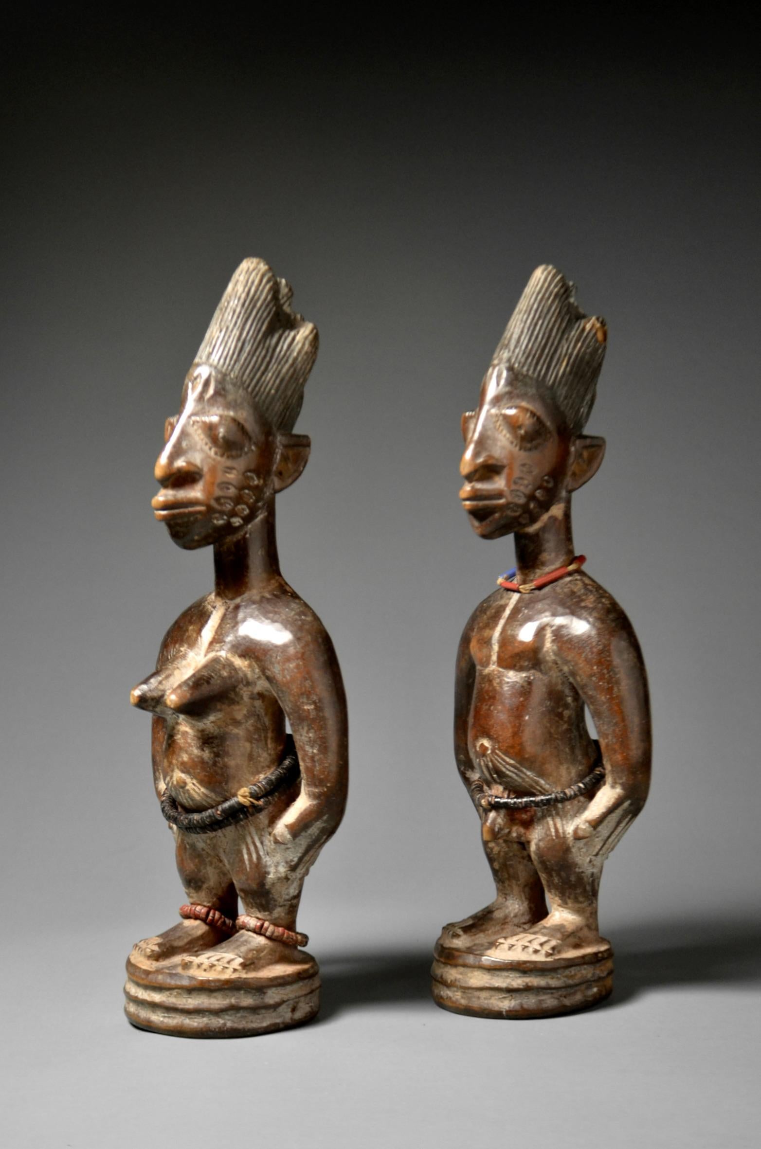 Pair of Yoruba Ibeji Figures at 1stDibs