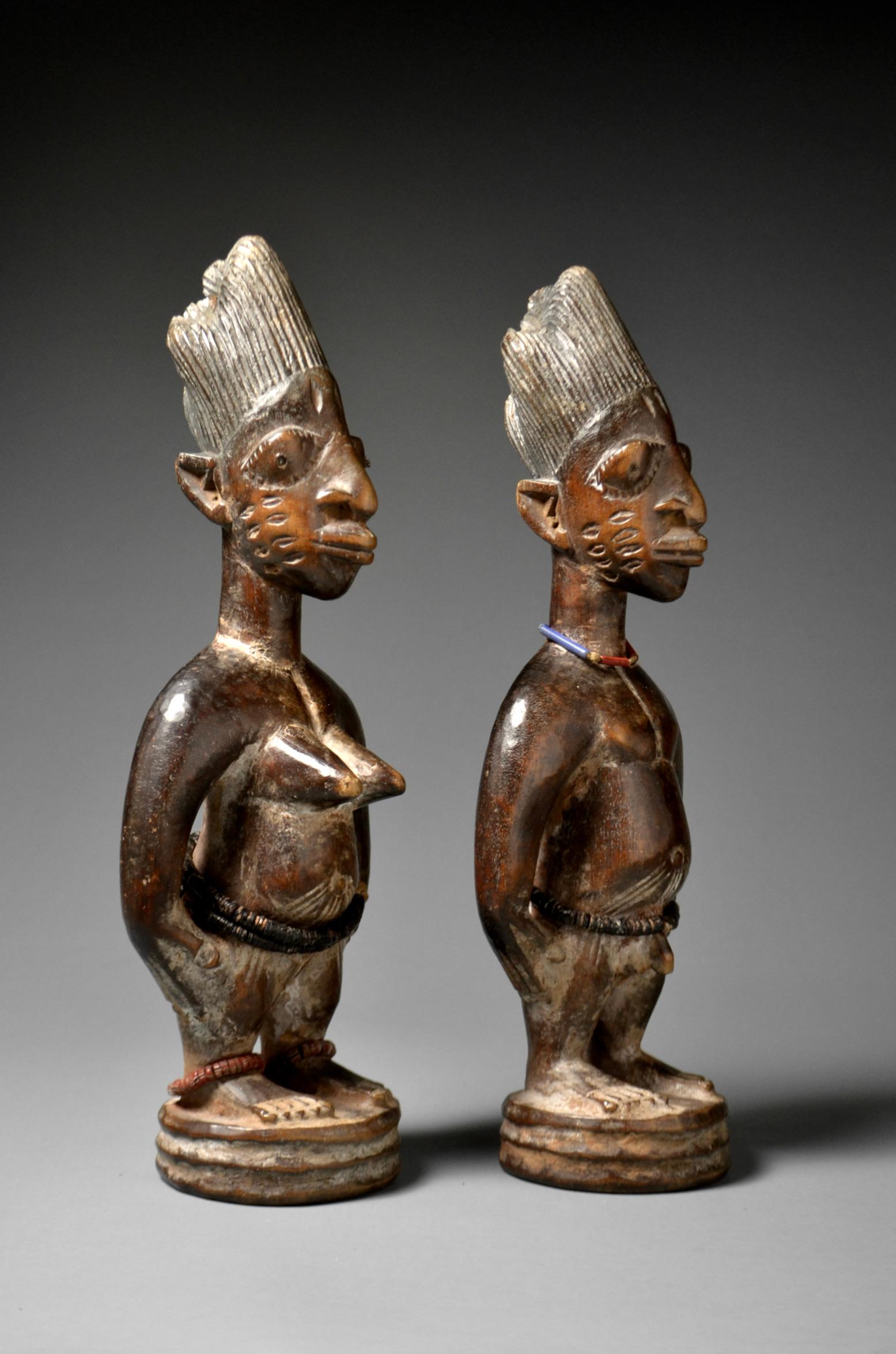 Pair of Yoruba Ibeji Figures at 1stDibs