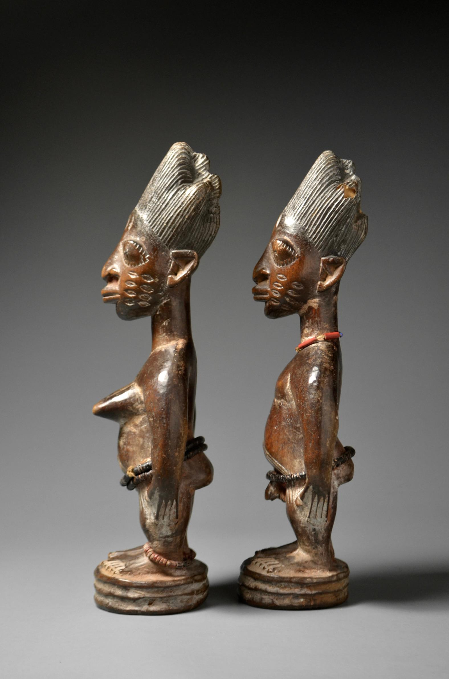 Pair of Yoruba Ibeji Figures at 1stDibs