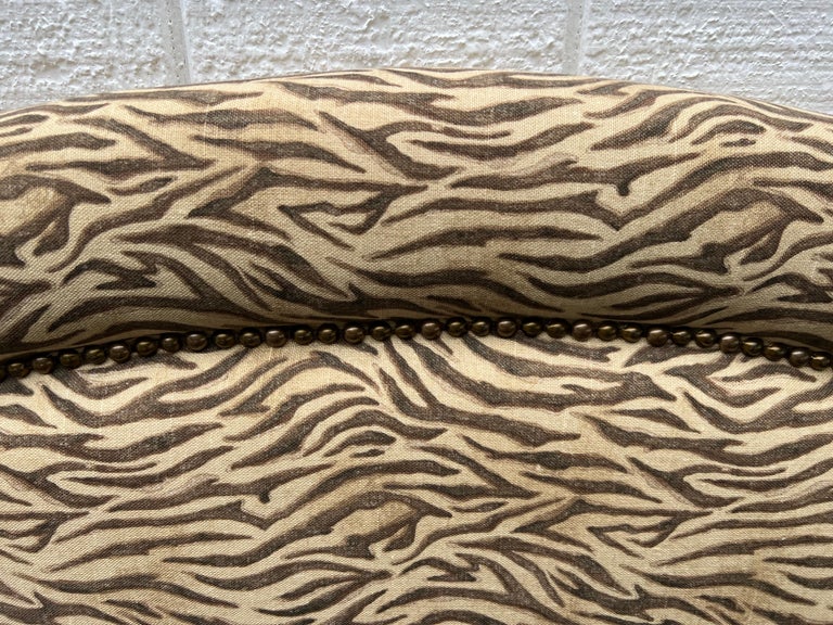 Pair of Zebra Print Twin Headboards For Sale at 1stDibs