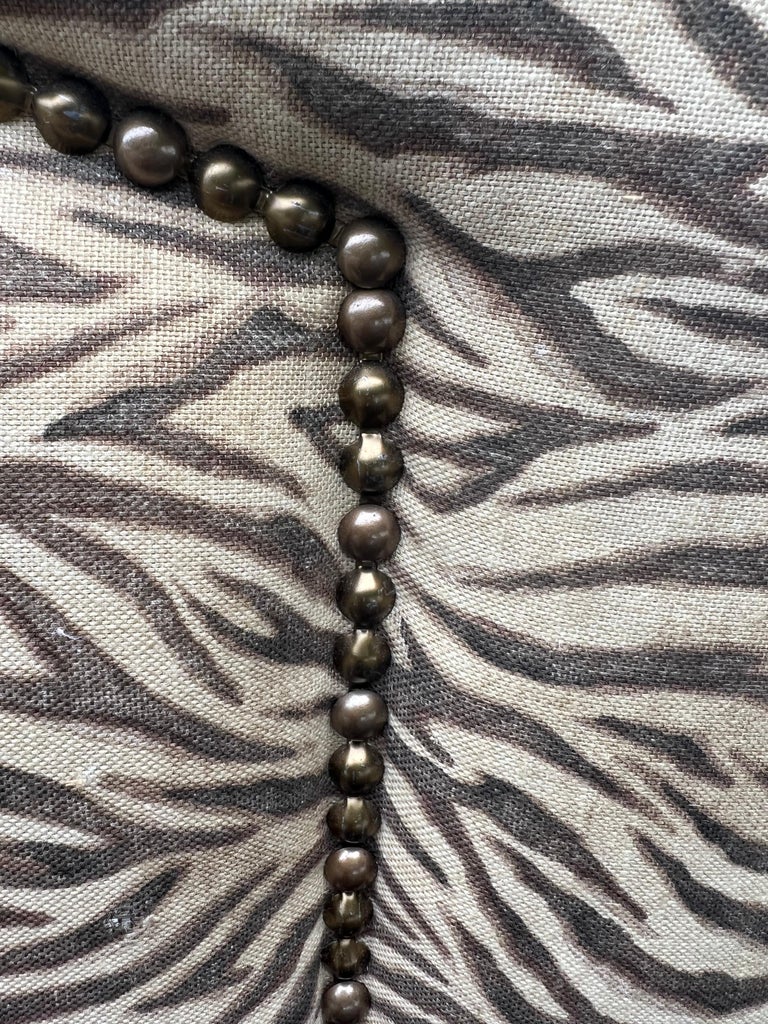 Pair of Zebra Print Twin Headboards For Sale at 1stDibs