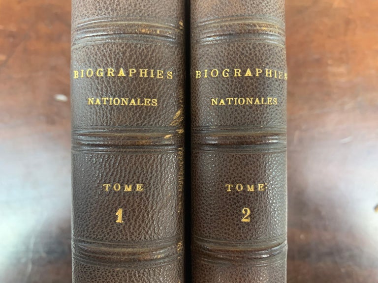 Pair of Old Books « National Biographies » from the 19th Century France ...