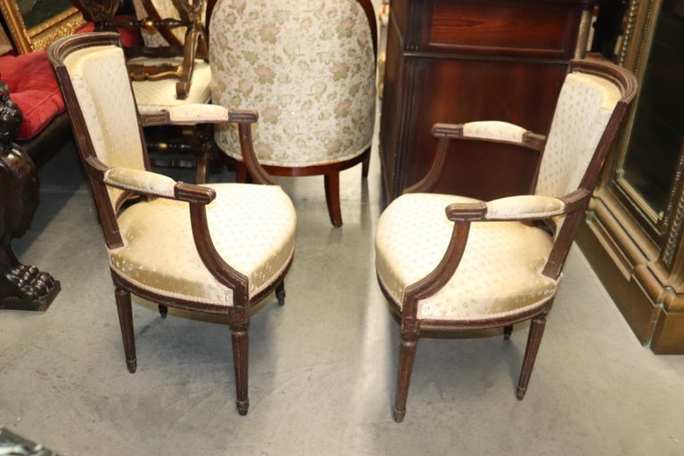 Pair Period French 1790s Era Louis XVI Directoire Armchairs For Sale at ...