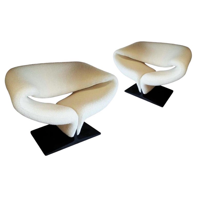 Pair Pierre Paulin Ribbon Chairs for Artifort For Sale at 1stDibs