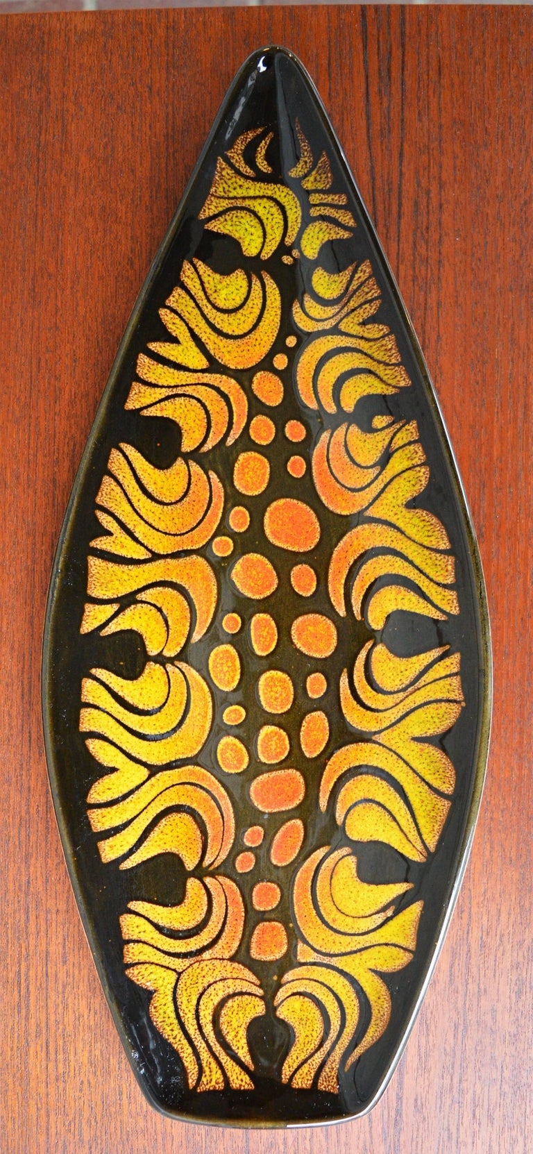 Pair of Poole Pottery English Sword Blade Shaped Aegean Dishes ...