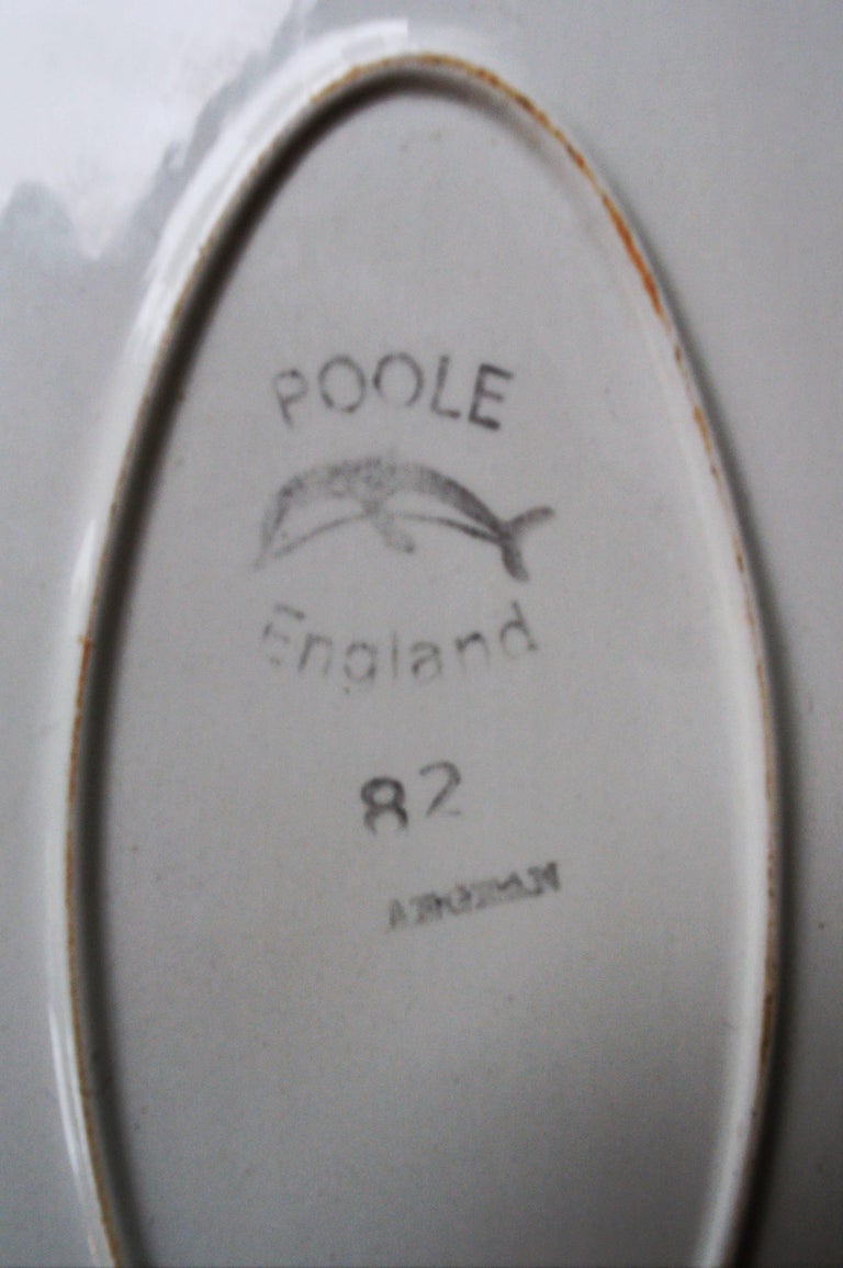 Pair of Poole Pottery English Sword Blade Shaped Aegean Dishes ...