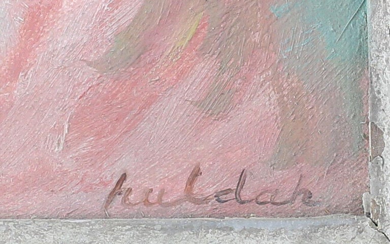 Pair Portrait Oil Paintings Young Women by Cherry Jeffe Huldah For Sale at 1stDibs