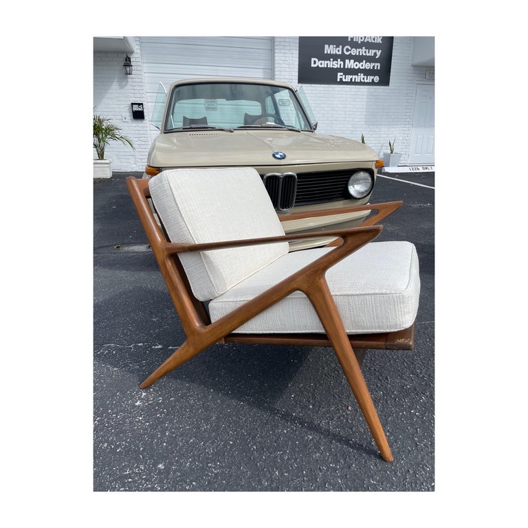 Pair Poul Jensen for Selig Z Chairs Danish Mid-Century Modern For Sale ...