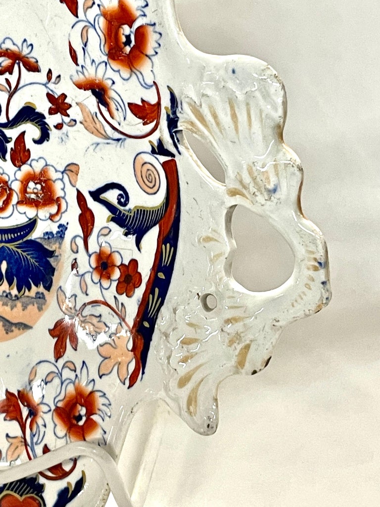 Pair Rare Antique English Minton Ironstone Amherst Japan Pattern ...