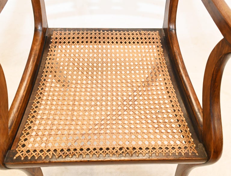 Pair Regency Arm Chairs Brass Inlay 1810 For Sale at 1stDibs