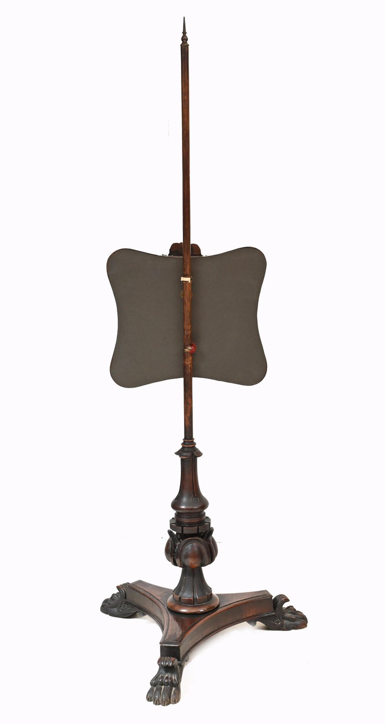 Pair Regency Pole Screens Fire Needlepoint Tapestry, 1830 For Sale at ...