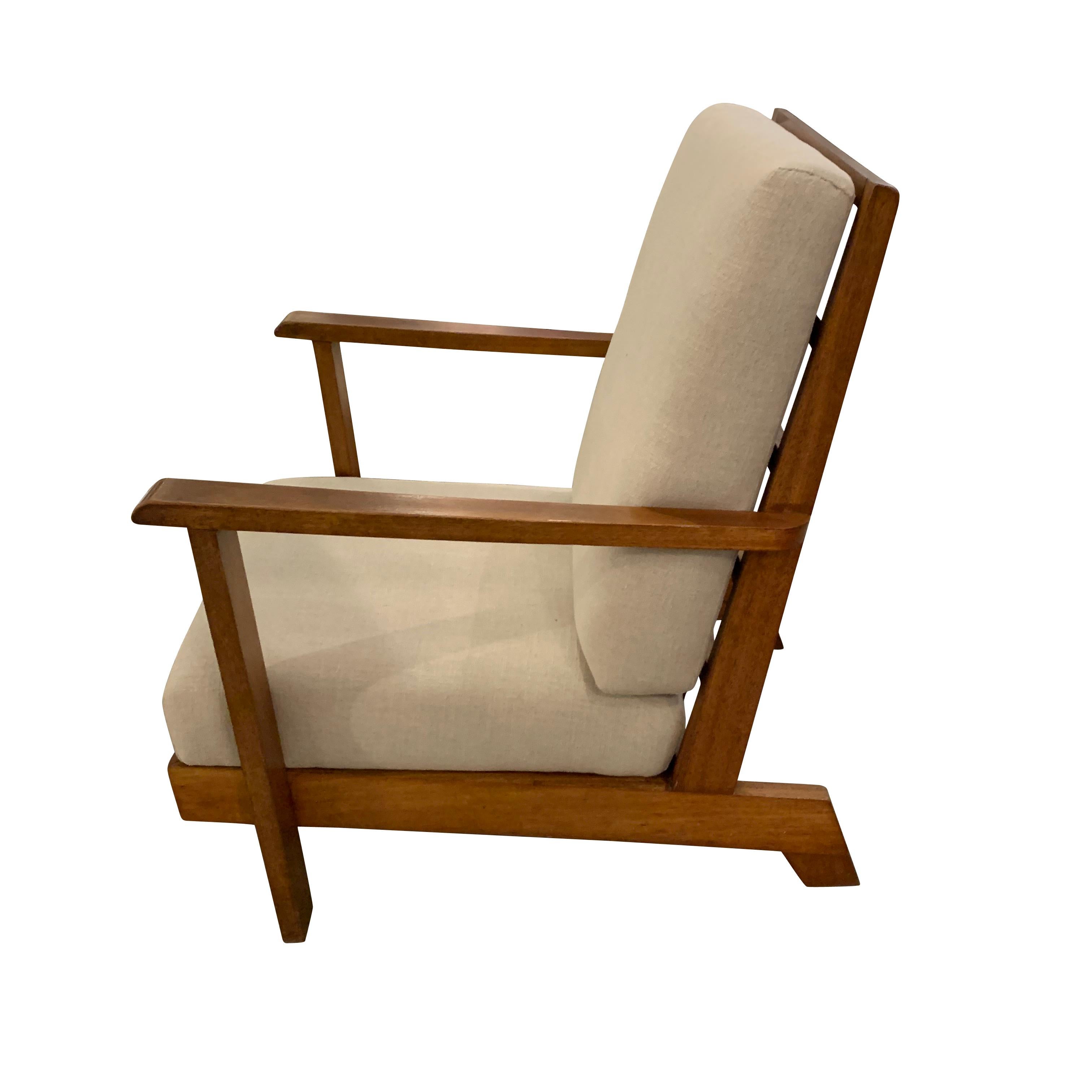 Pair of Renee Gabriel Club Chairs, France, 1950s at 1stDibs | brazilian cowhide, dericlub