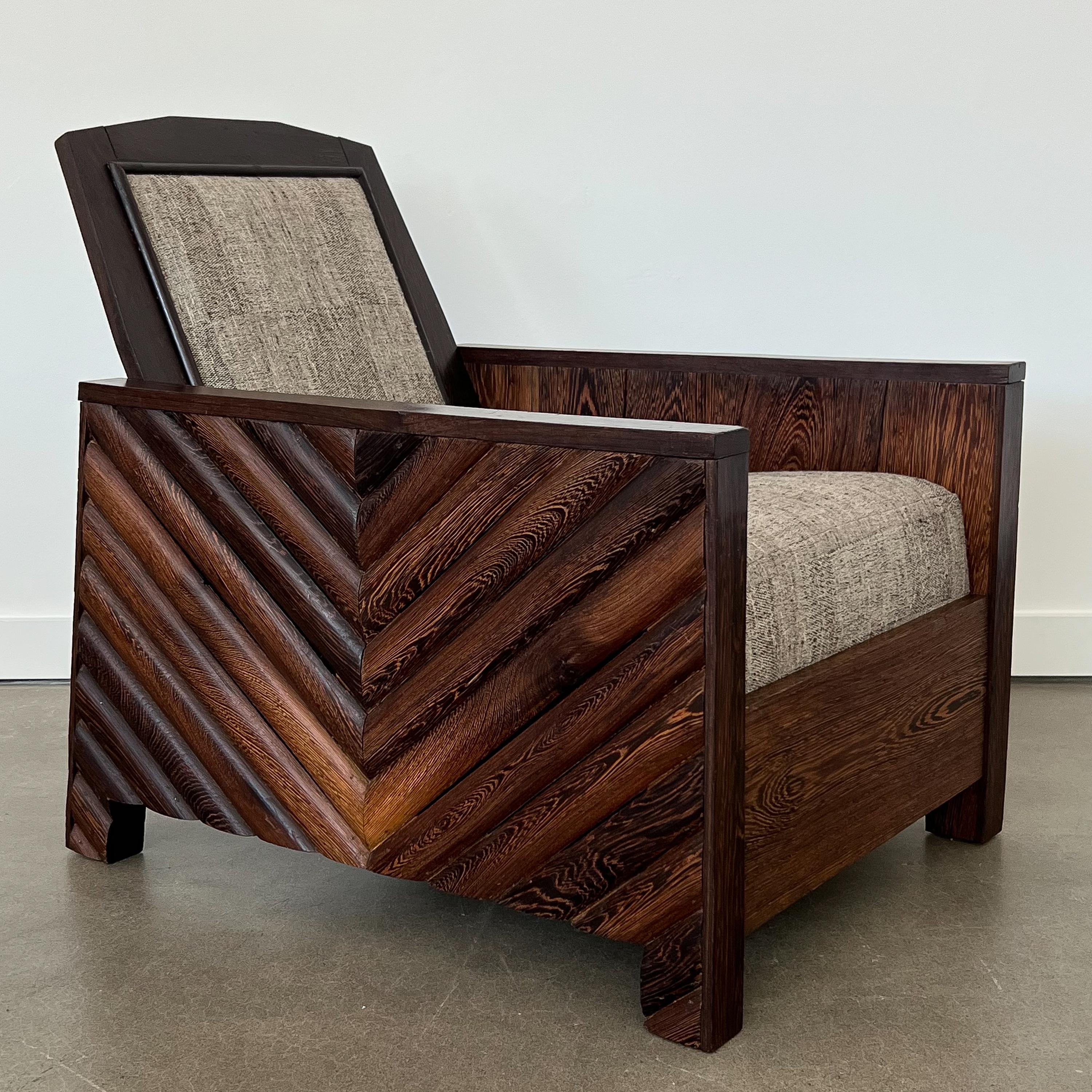 Pair Scandinavian 1920s Solid Wenge Modernist Club Chairs For Sale at ...