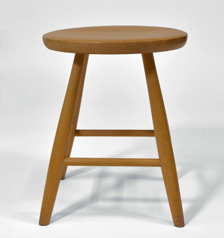 Pair Scandinavian Birch Low Stools by Hagafors Mid-Century For Sale at ...