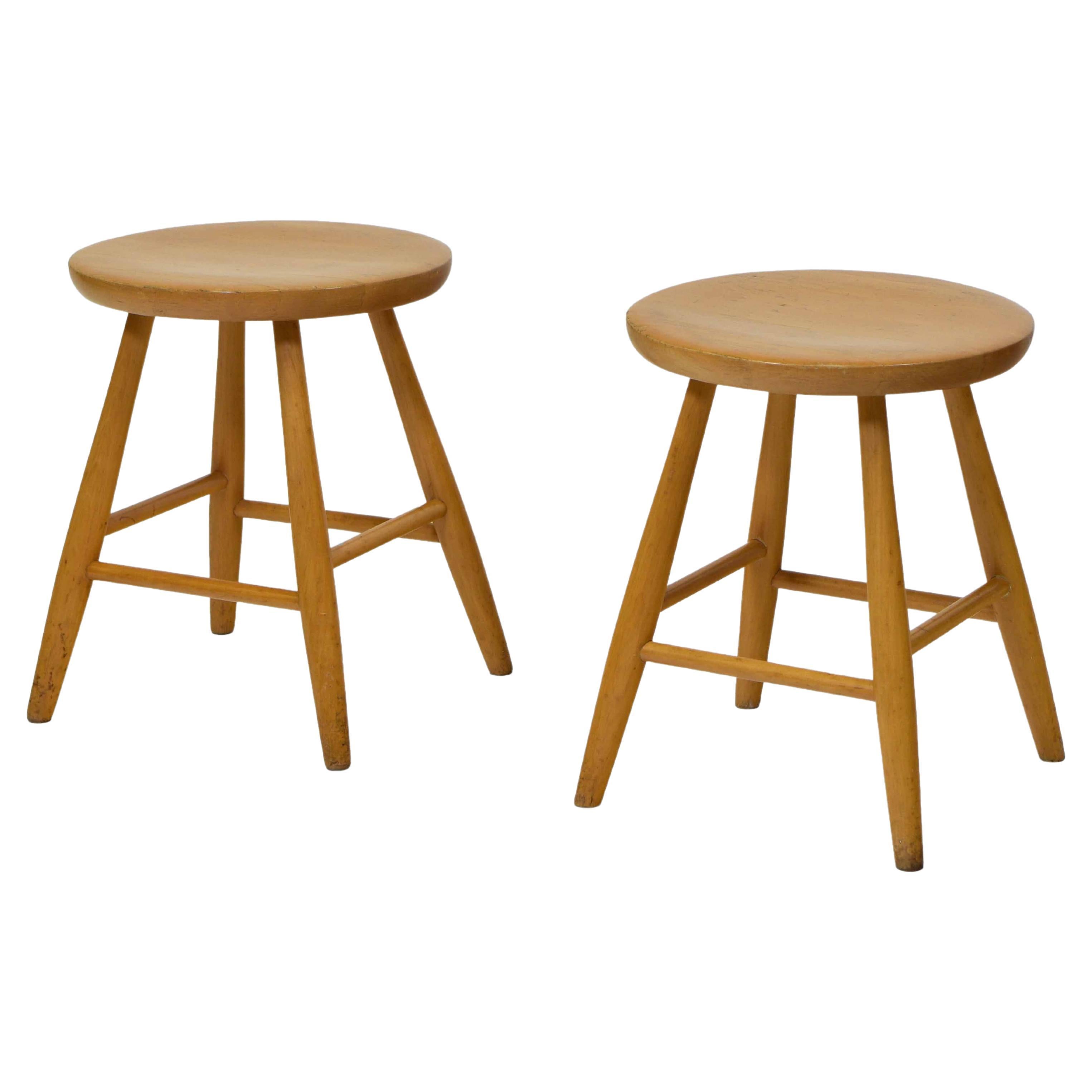 Midcentury Swedish Birch Stool by Ilmari Tapiovaara For Hagafors ...