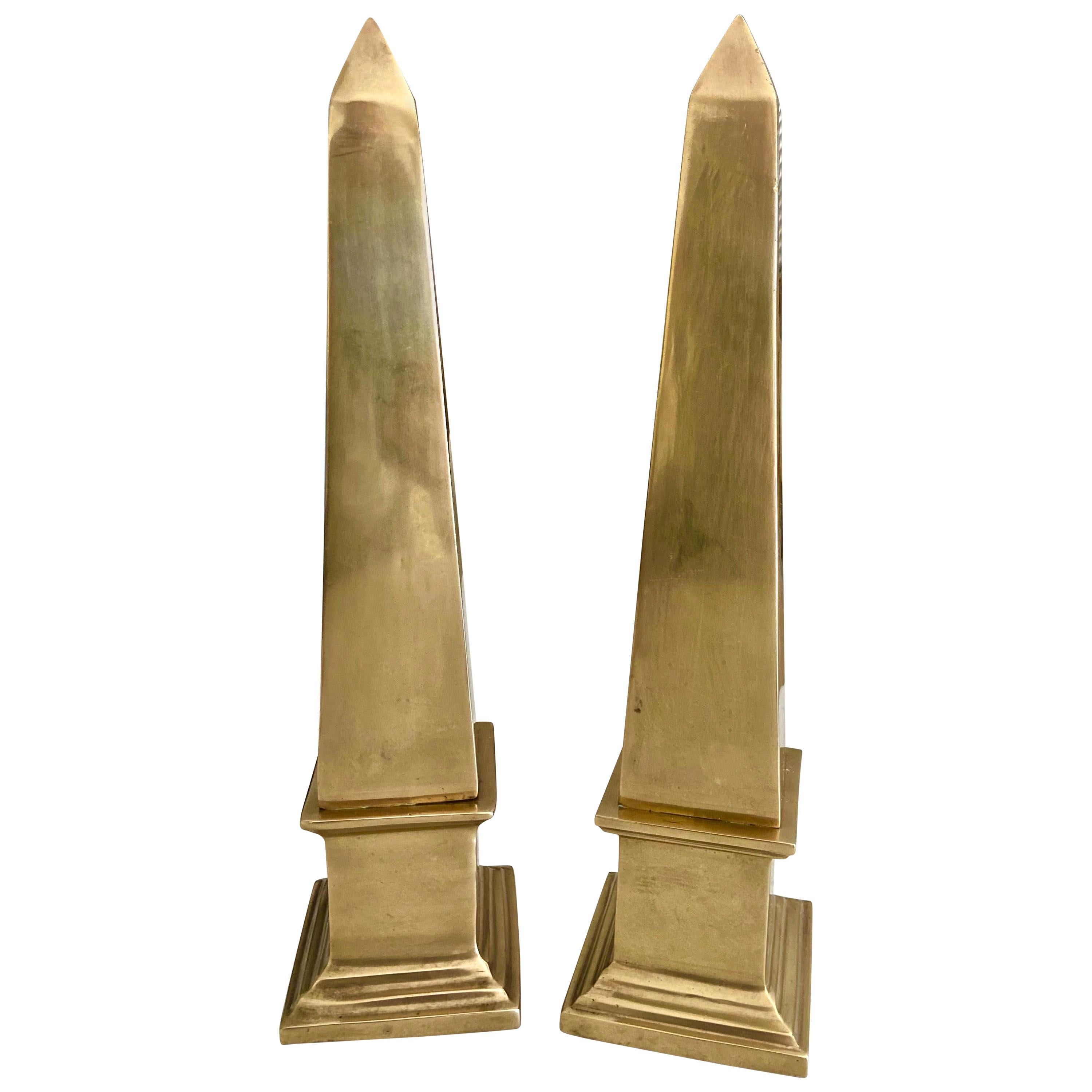Pair of Obelisk Display Vitrines by Andre Arbus For Sale at 1stDibs