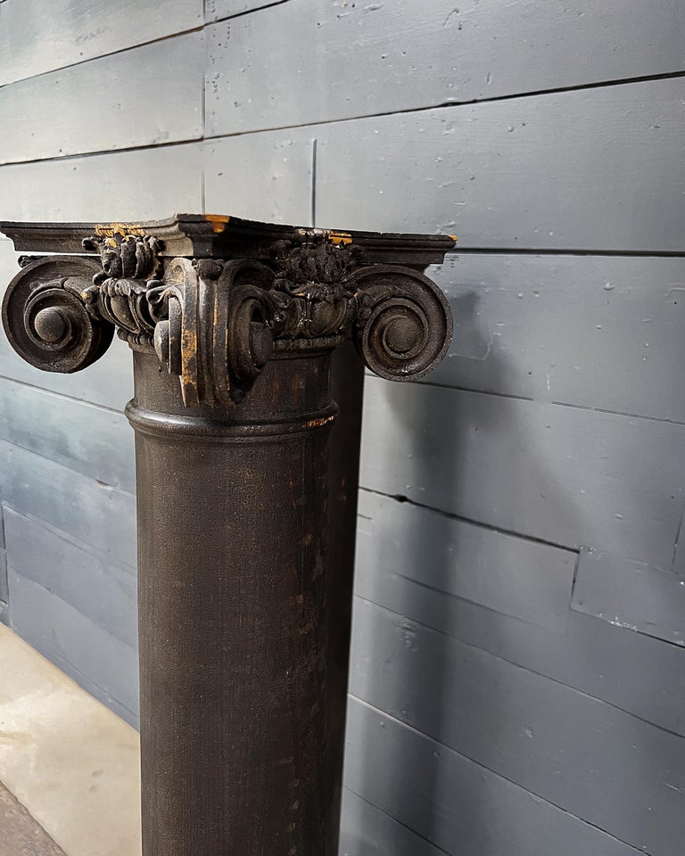 'Pair' Solid Reclaimed Ionic Columns For Sale at 1stDibs