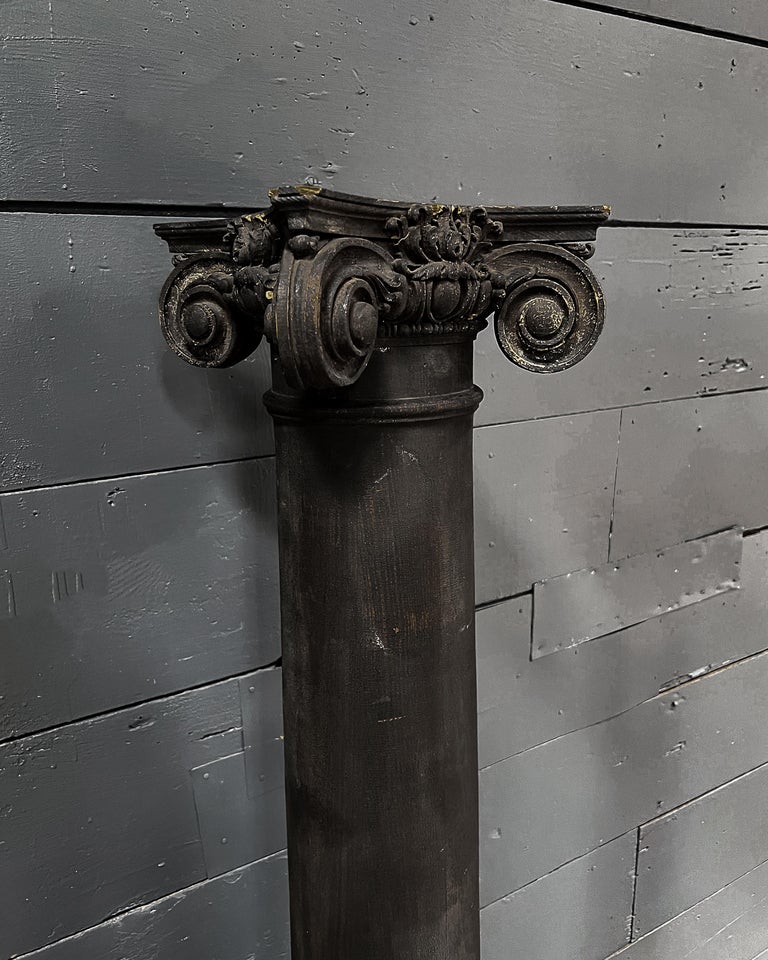 'Pair' Solid Reclaimed Ionic Columns For Sale at 1stDibs