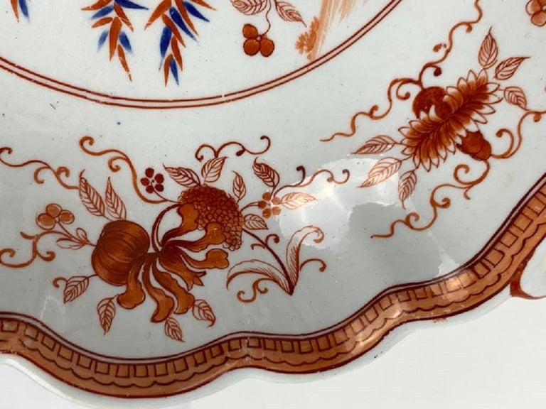 Pair Spode Shell-Shaped Dishes Orange and Blue Early 19th Century ...