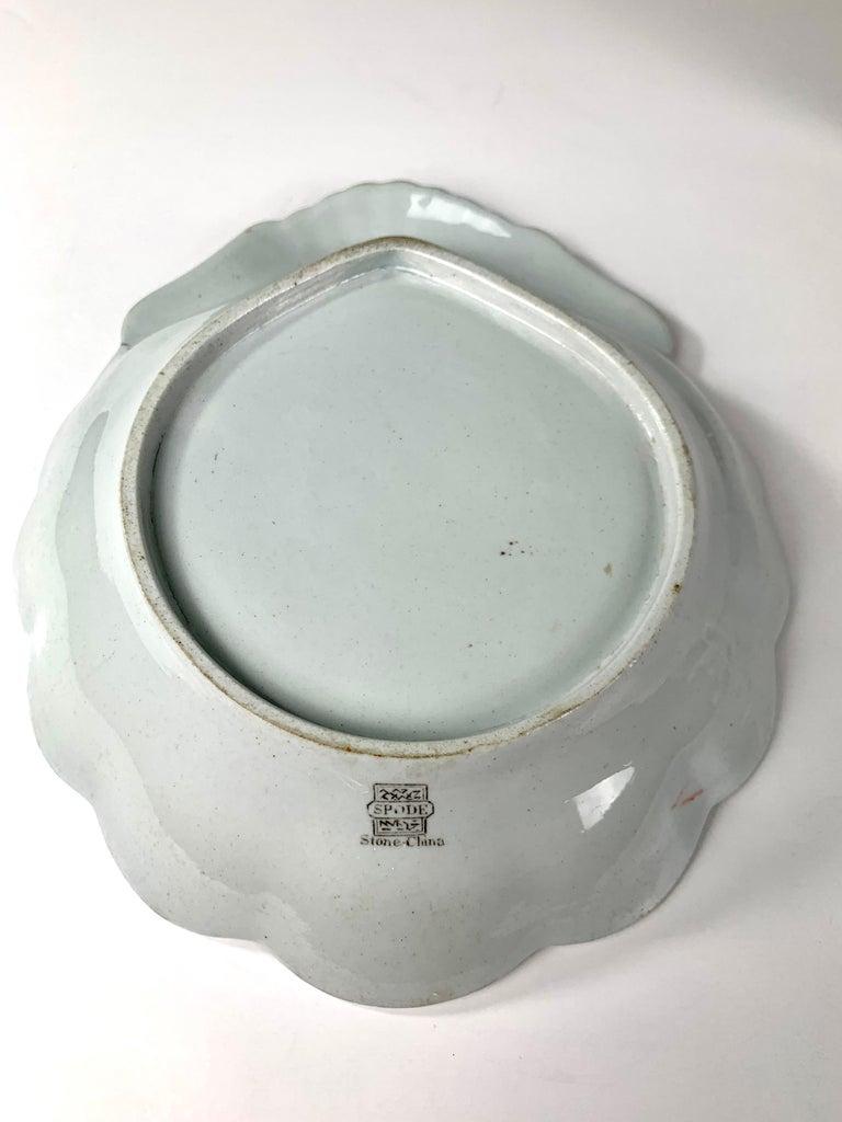 Pair Spode Shell-Shaped Dishes Orange and Blue Early 19th Century ...