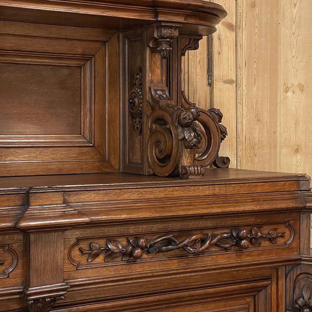 Pair Stunning French Renaissance Revival Sculpted Buffets For Sale at ...