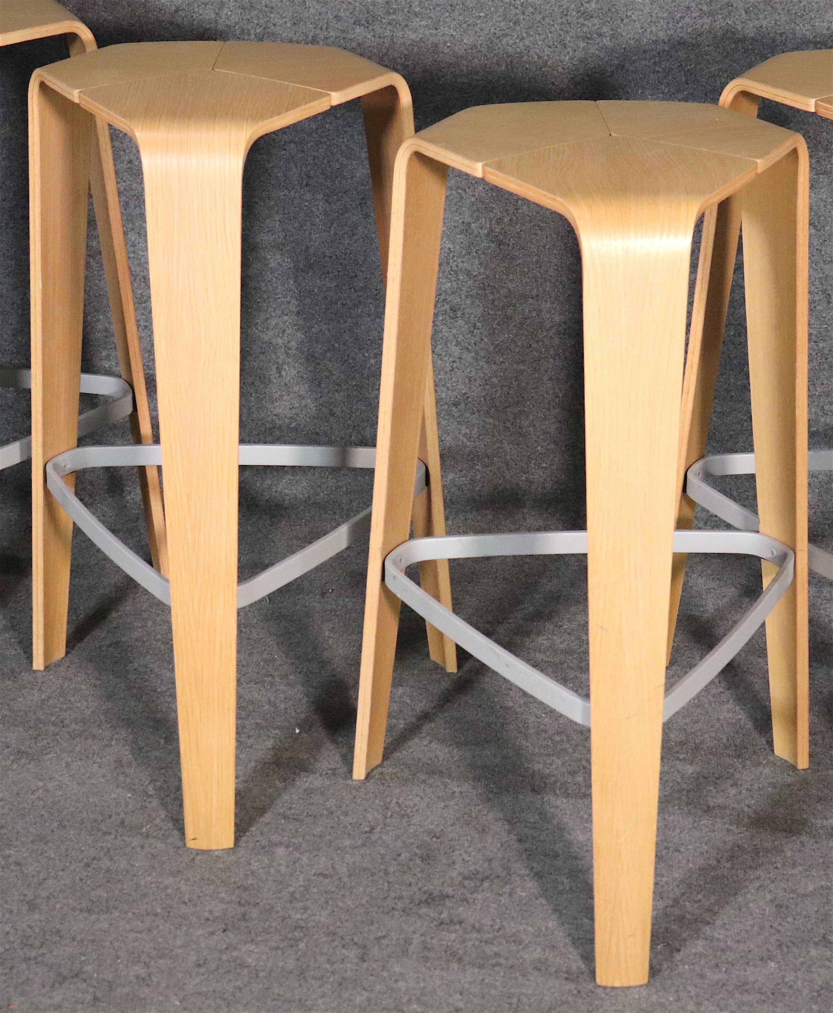 Pair - "Tre" Bar Stools by Davis Furniture For Sale at 1stDibs