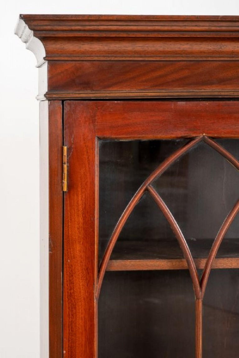 Pair Victorian Bookcases Mahogany Glazed, 1870 For Sale at 1stDibs